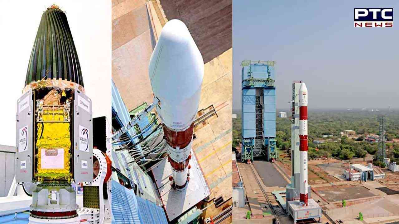 PSLV C55 carrying two Singapore satellites blasts off from Sriharikota ...