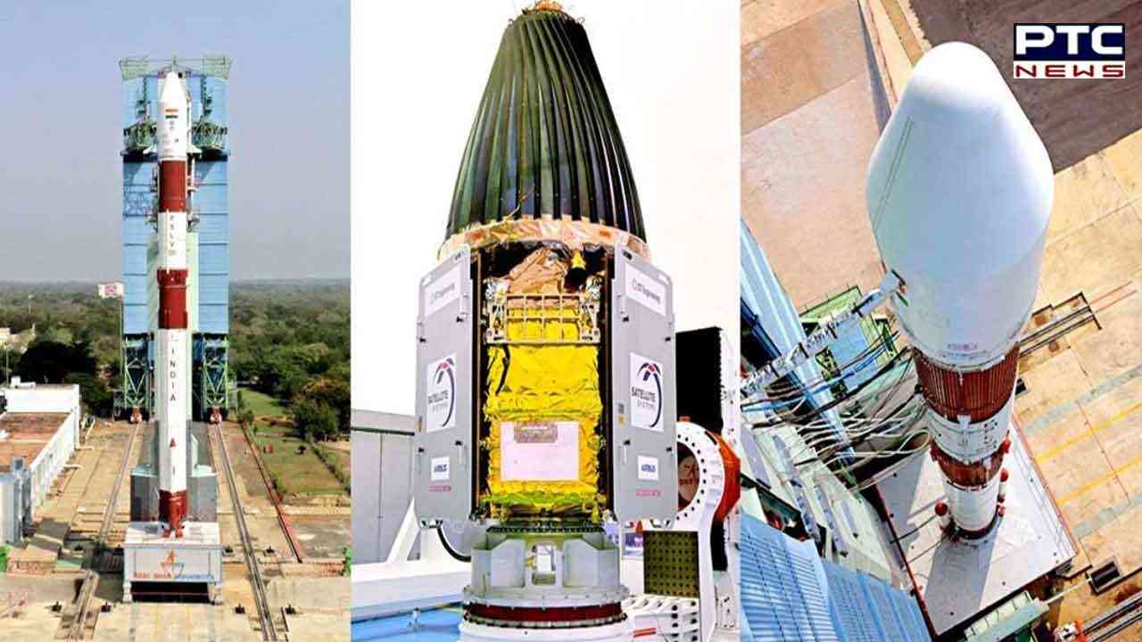 PSLV C55 carrying two Singapore satellites blasts off from Sriharikota ...