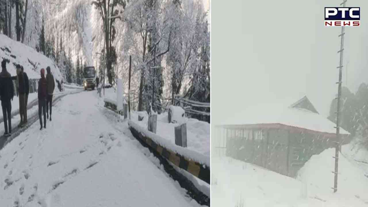Snowfall in Himachal Pradesh ਹਿਮਾਚਲ ਪ੍ਰਦੇਸ਼ ’ਚ ਹੋਈ ਬਰਫ਼ਬਾਰੀ ਸੈਲਾਨੀ ਖੁਸ਼ ...