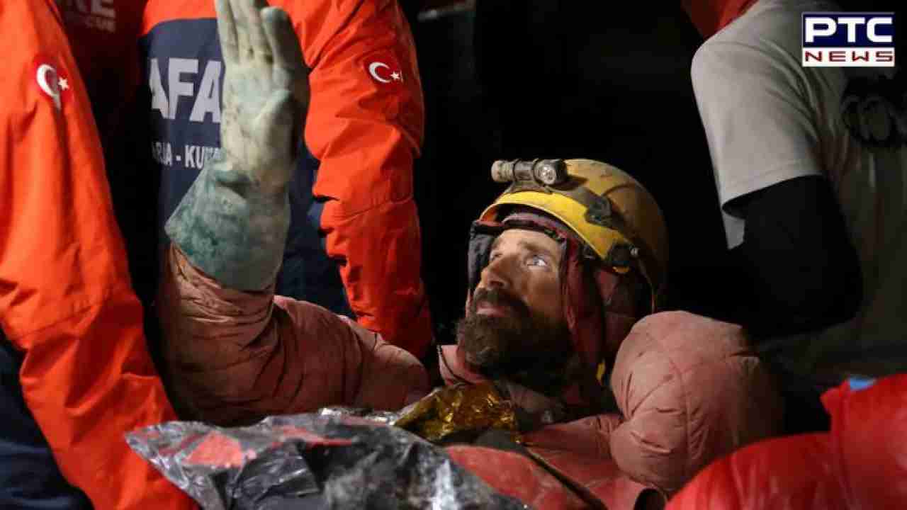 US explorer rescued after being trapped 3,600 feet underground in ...